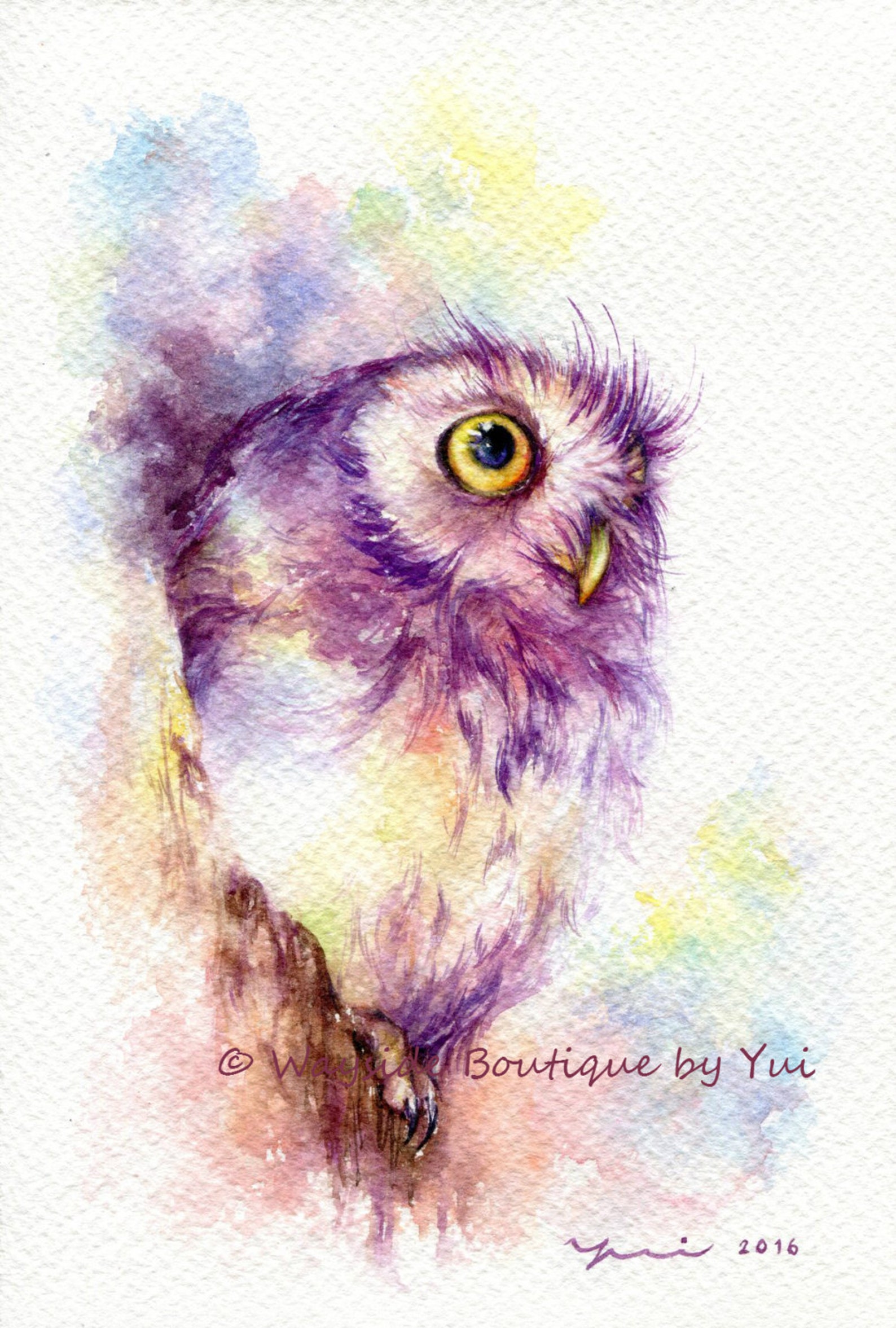 PRINT Hello World Watercolor Painting 7.5 X 11 - Etsy