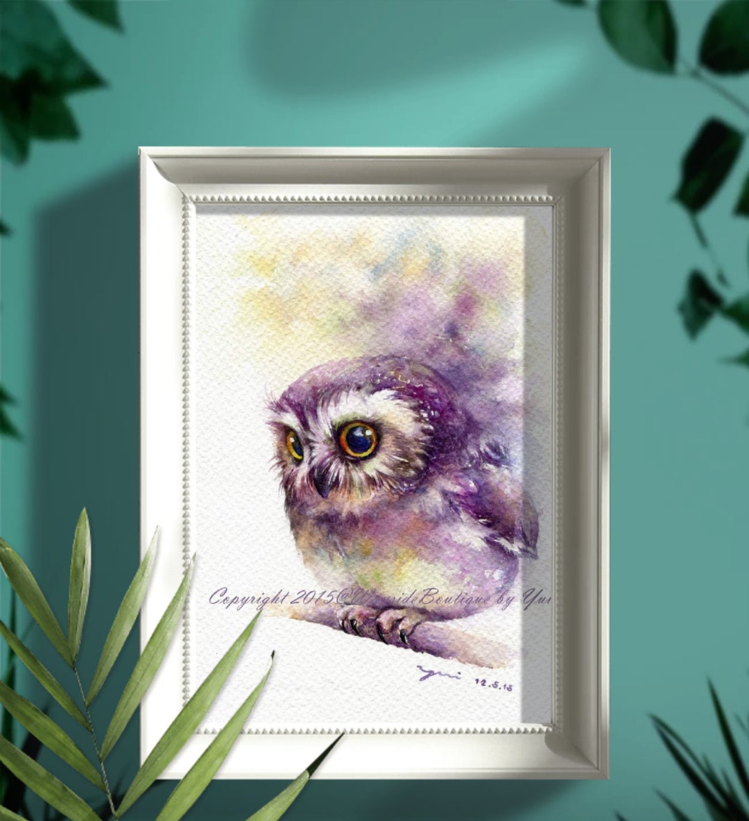 PRINT Twinkle Eye Watercolor Painting 7.5 X 11 Hand - Etsy