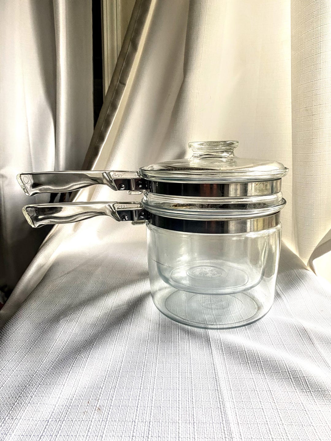 Vintage PYREX Double Boiler, Flameware - Etsy