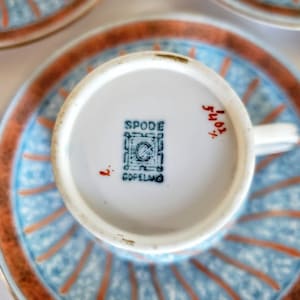 Antique Spode Copeland Demitasse Cups and Saucers Set of 5 - Etsy