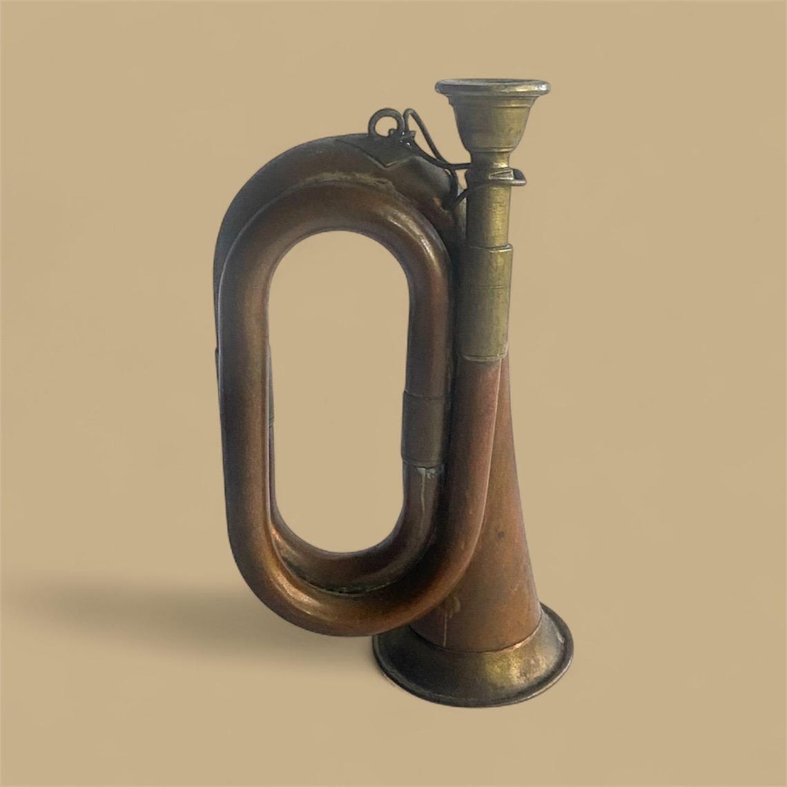 Antique Bugle, Copper and Brass, Military - Etsy