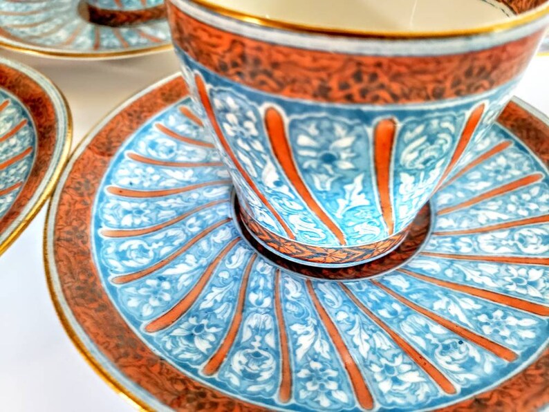 Antique Spode Copeland Demitasse Cups and Saucers Set of 5 - Etsy