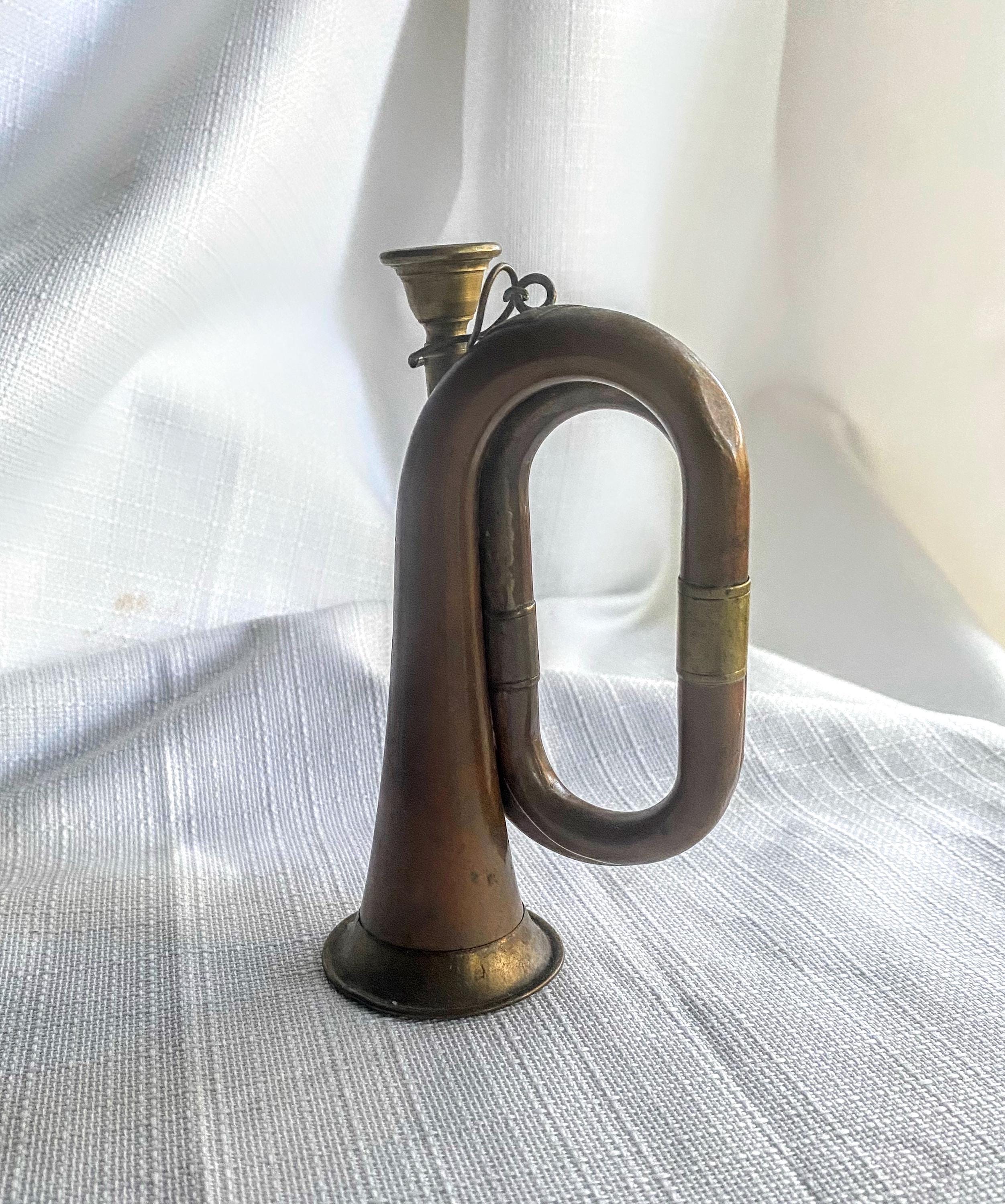 Antique Bugle, Copper and Brass, Military - Etsy