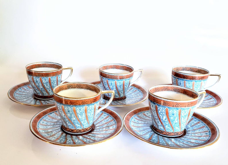 Antique Spode Copeland Demitasse Cups and Saucers Set of 5 - Etsy