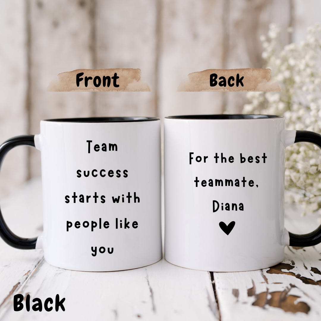 Personalized Team Appreciation Mug, Custom Employee Thank You Coffee ...