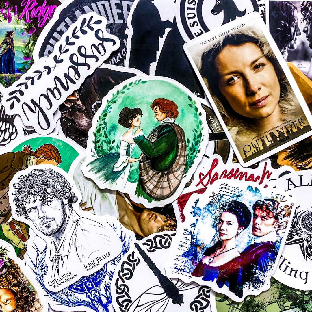 Pack of 50 Outlander Stickers, Jamie Fraser Stickers, Claire Fraser ...