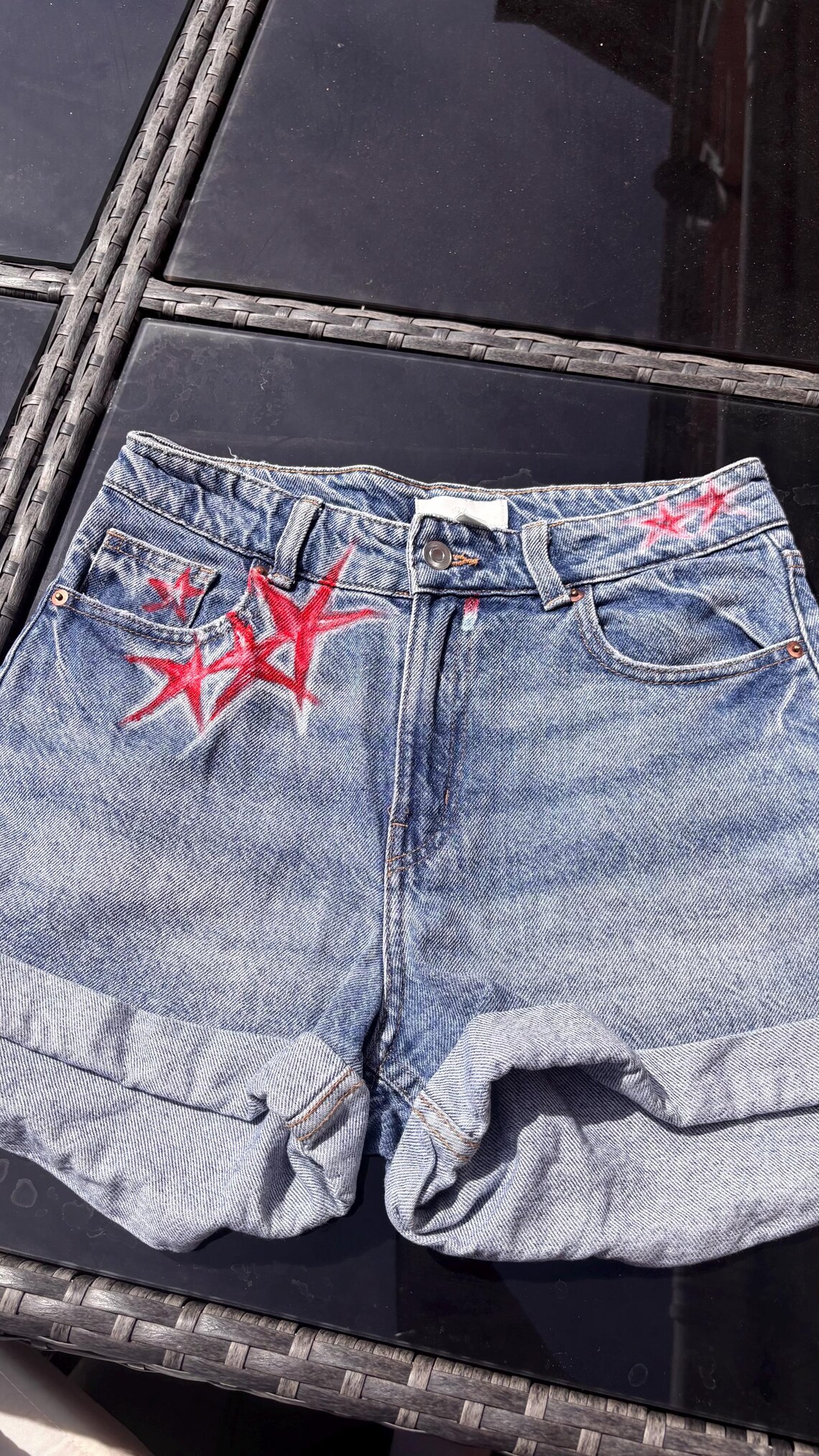 Custom Denim Shorts - Etsy