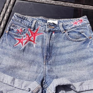 Custom Denim Shorts - Etsy