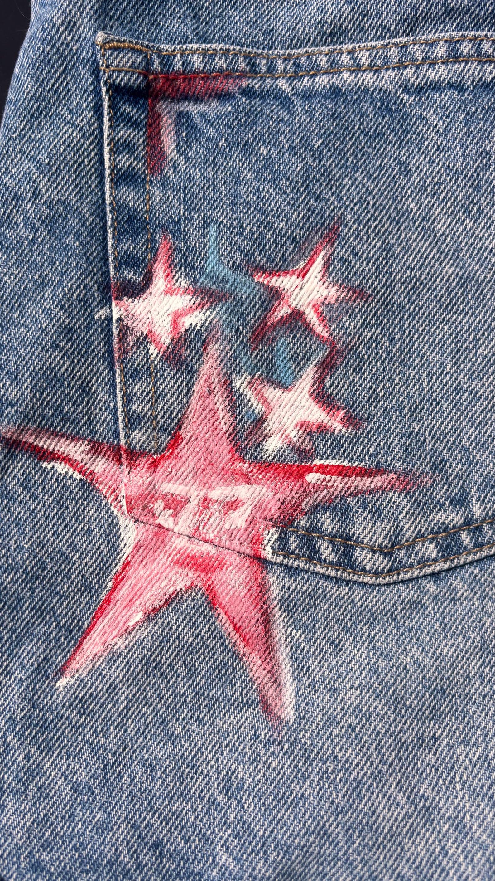 Custom Denim Shorts - Etsy