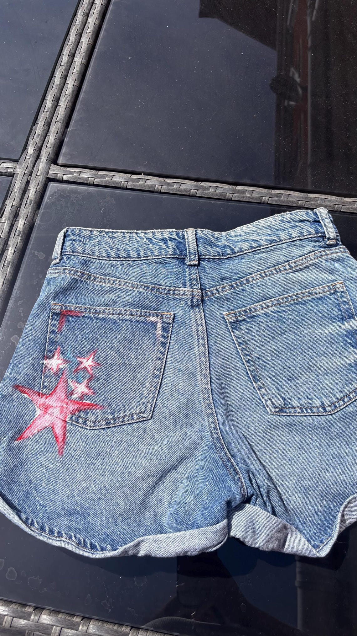 Custom Denim Shorts - Etsy