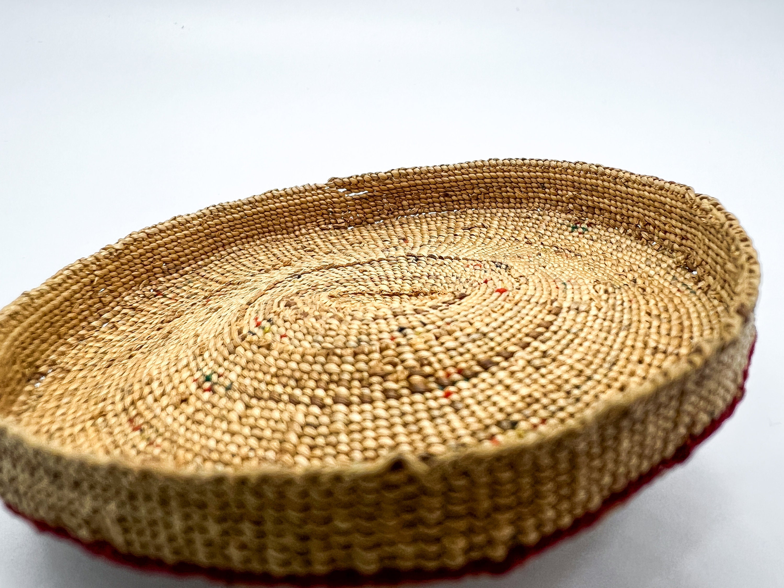 Rare Aleut Finely Woven Grass Small Lidded Basket, Aleutian Islands ...