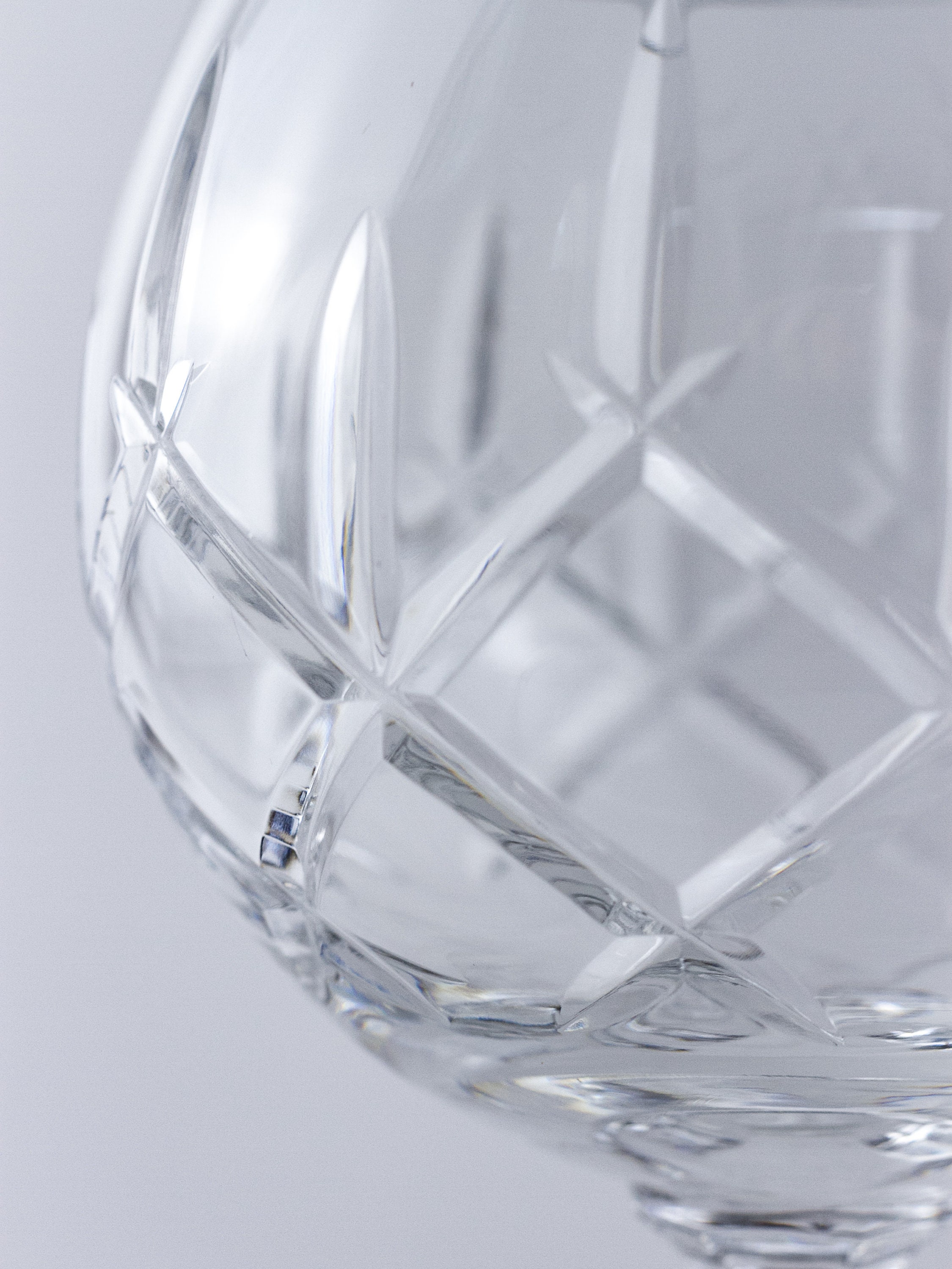 Vintage Pair of Elegant Crystal Balloon Wine Glasses - Etsy