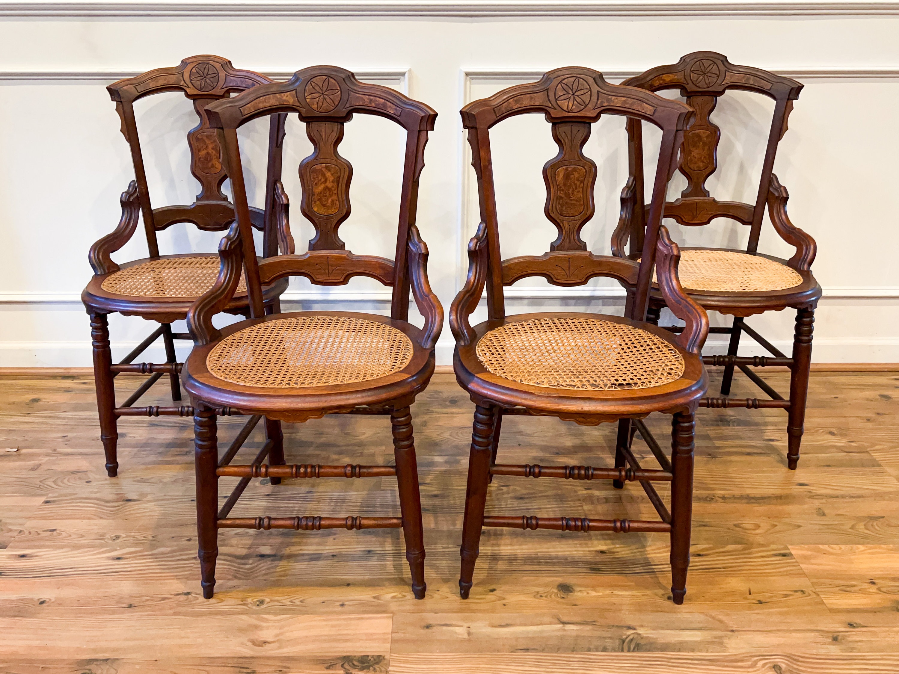Eastlake Victorian Hall Chairs