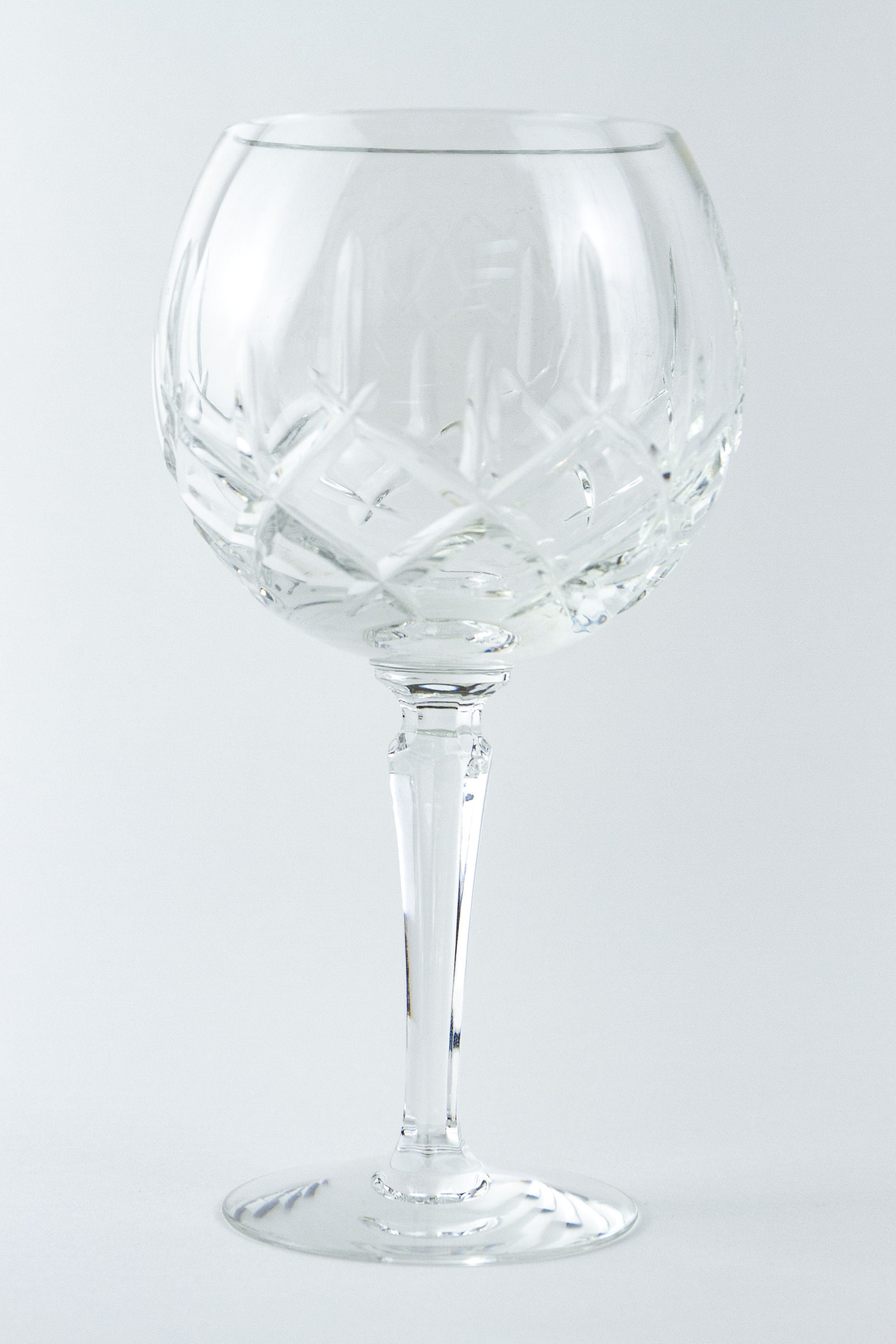 Vintage Pair of Elegant Crystal Balloon Wine Glasses - Etsy