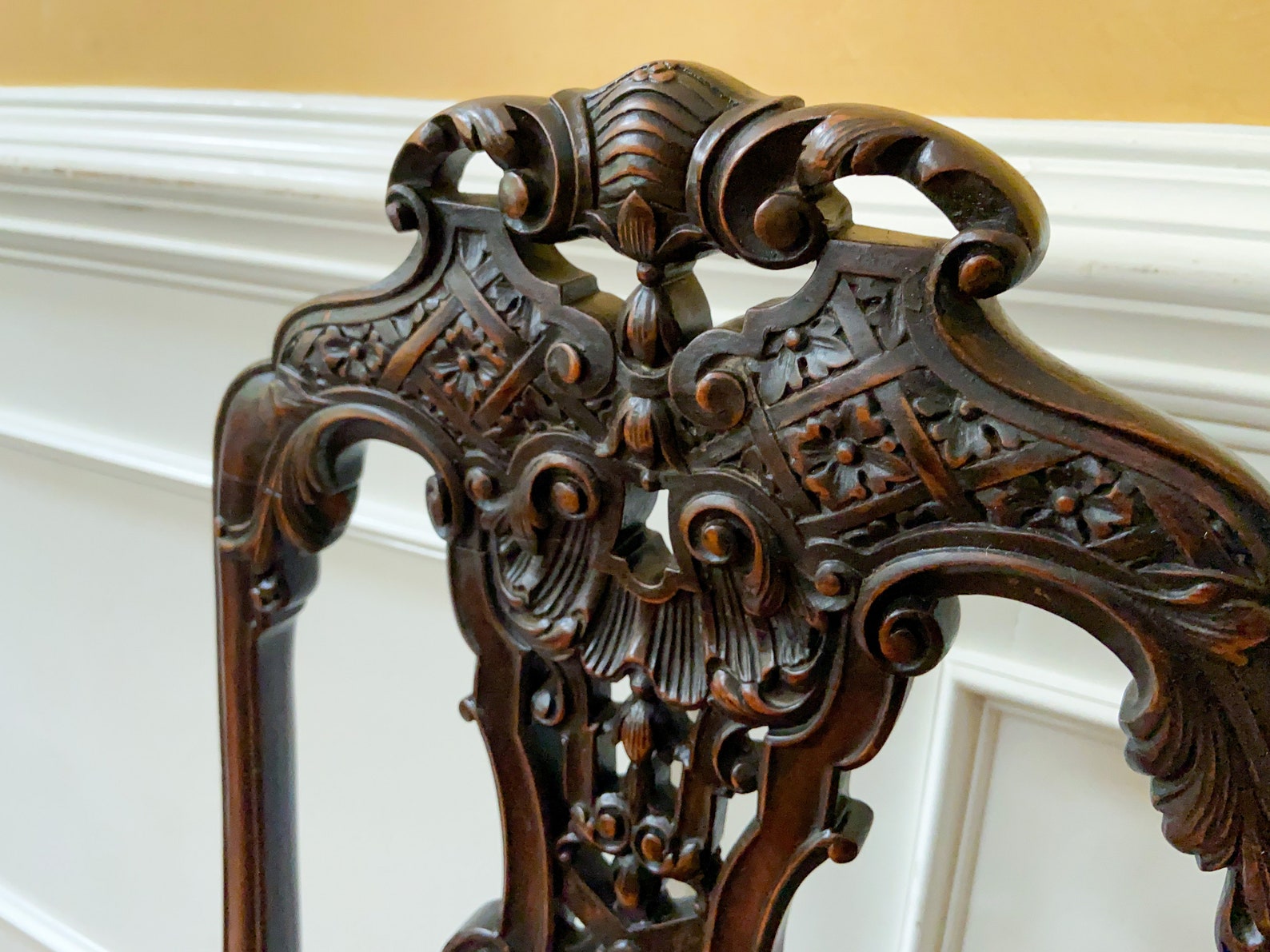 Antique Heavily Carved Hoof Foot Side Chair - Etsy