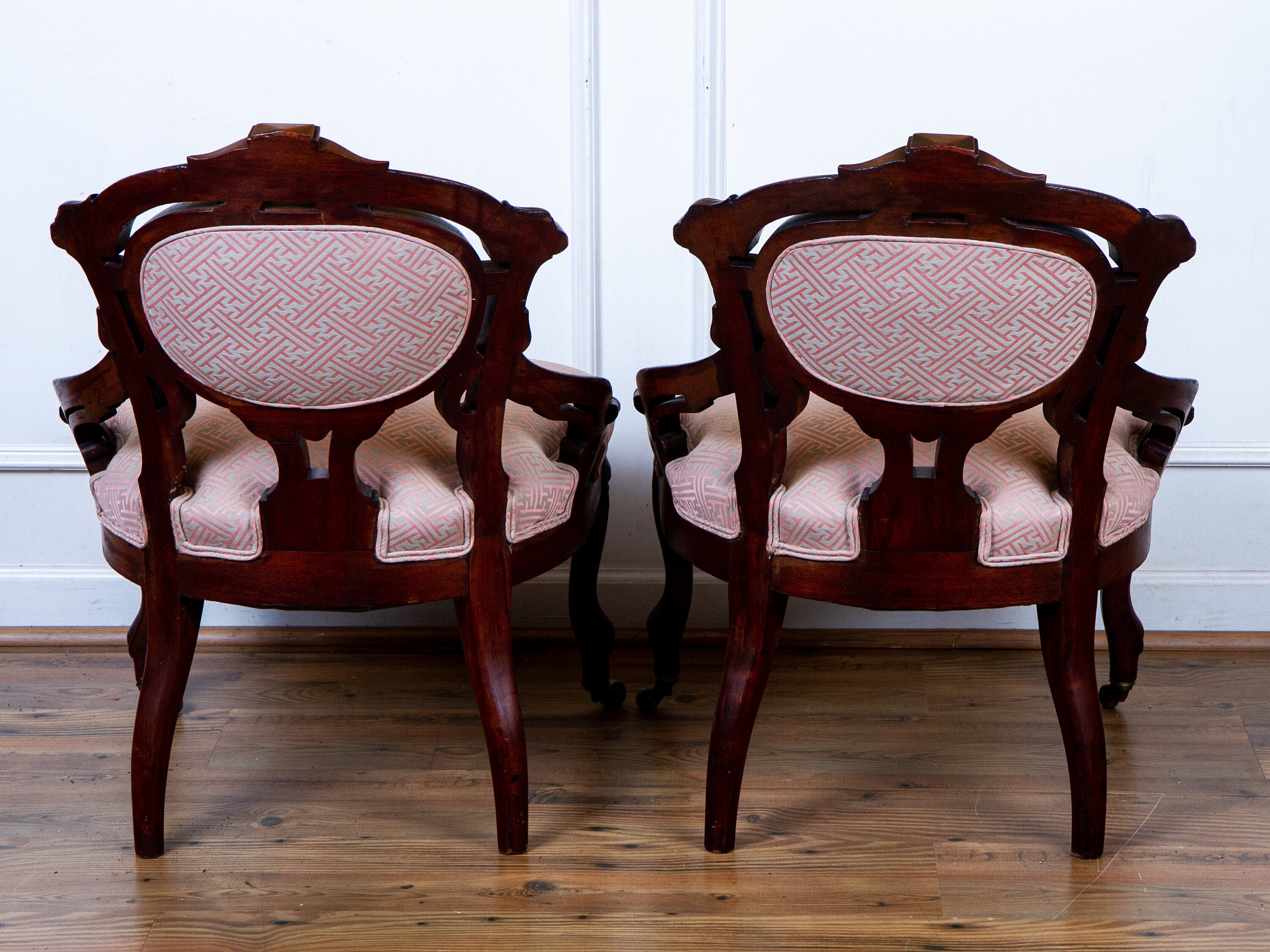 Pair Antique Victorian Renaissance Style Walnut Bedroom or Parlor ...