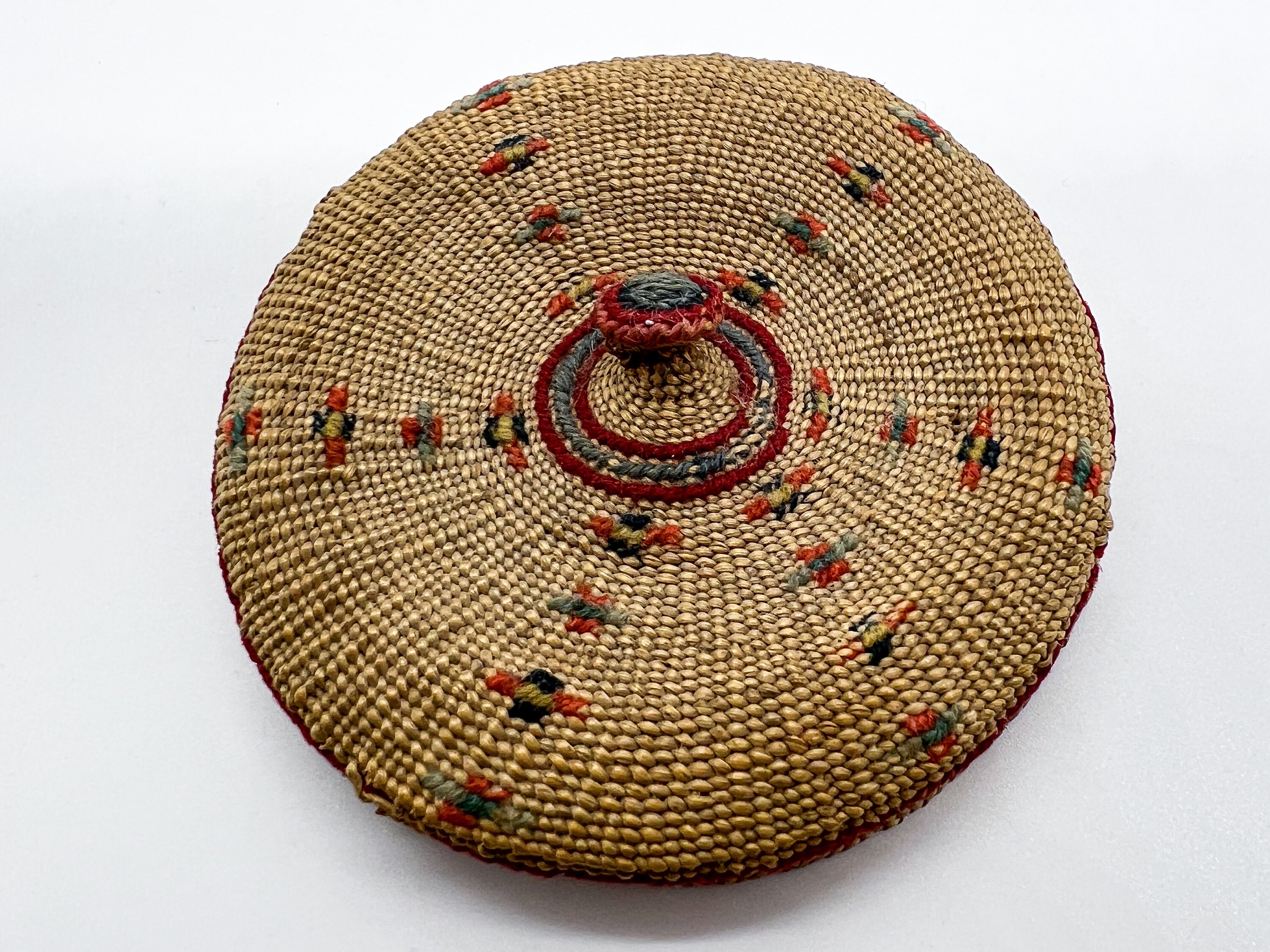 Rare Aleut Finely Woven Grass Small Lidded Basket, Aleutian Islands ...