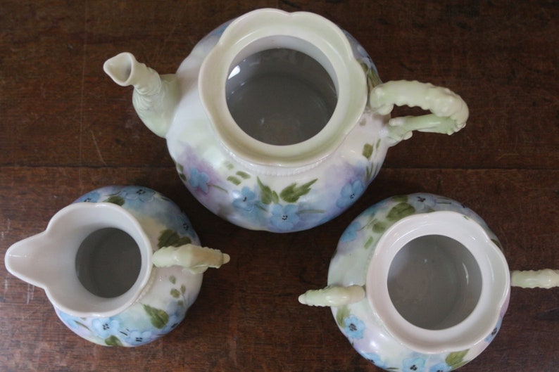 Vintage Hand Painted Artist Signed Porcelain Tea Set Including - Etsy