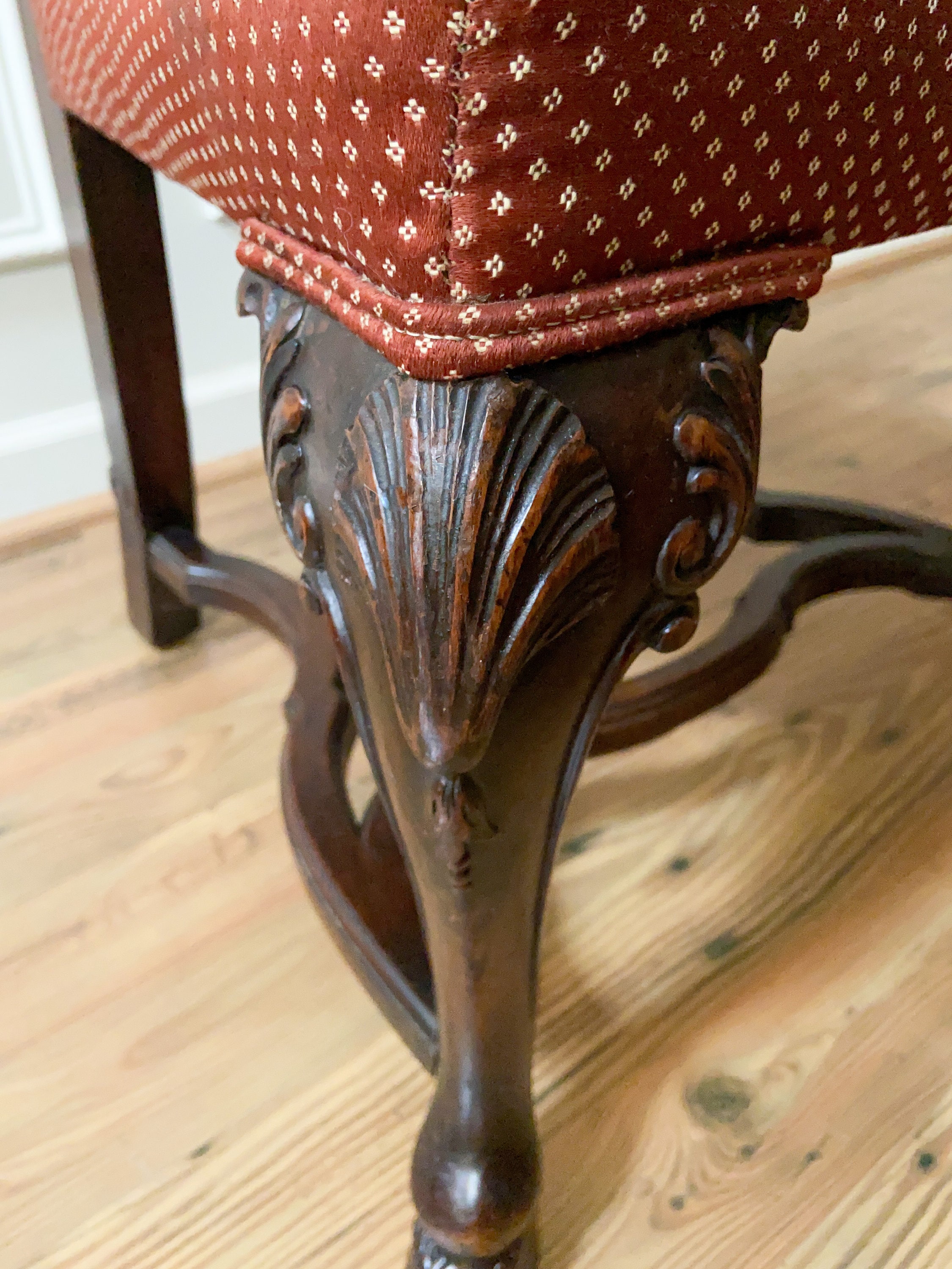 Antique Heavily Carved Hoof Foot Side Chair - Etsy