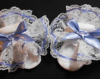 Lacy Socks With Wide Lace and Ribbon Detail - Etsy