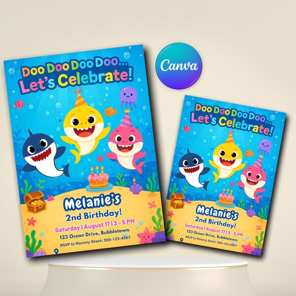 Baby Shark 3rd Birthday Party - Etsy