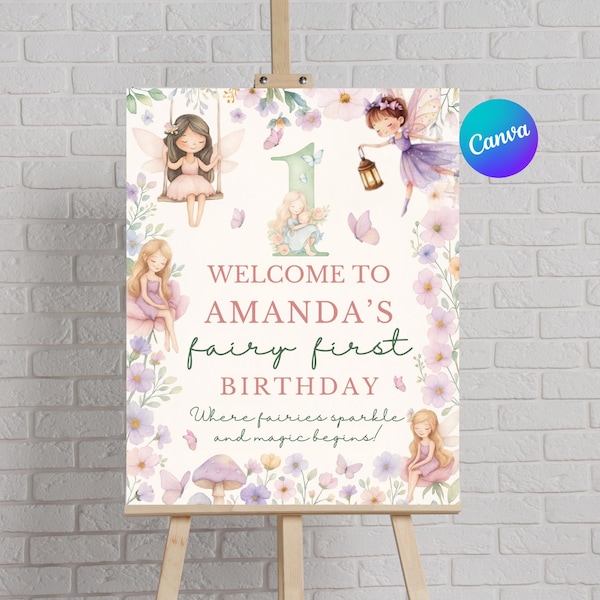 Welcome Sign Board Fairy - Etsy
