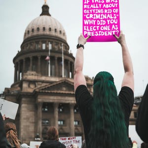Pro Immigration ICE Protest Sign, Liberty Resistance Protest Sign ...