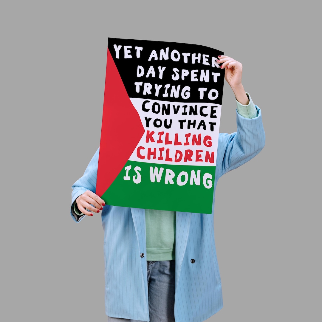 Free Palestine Protest Poster Download, Anti War Protest Rally Sign ...