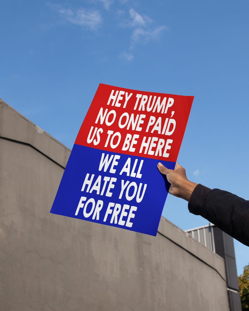 Antifa Protest Sign - No Kings Protest Printable Sign Anti Fascist - We ...