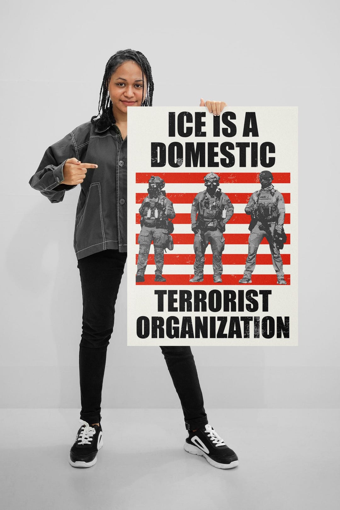 ICE is a Domestic Terrorist Organization Abolish ICE Poster, ICE Out ...
