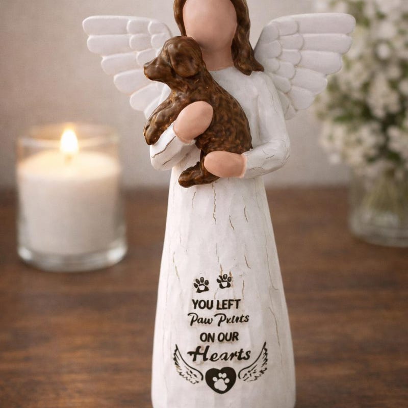 Dog Memorial Angel Statue - Etsy