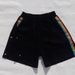Rainbow Stripe Snap Shorts Rainbow Pride Shorts Black Snap Shorts Snap ...
