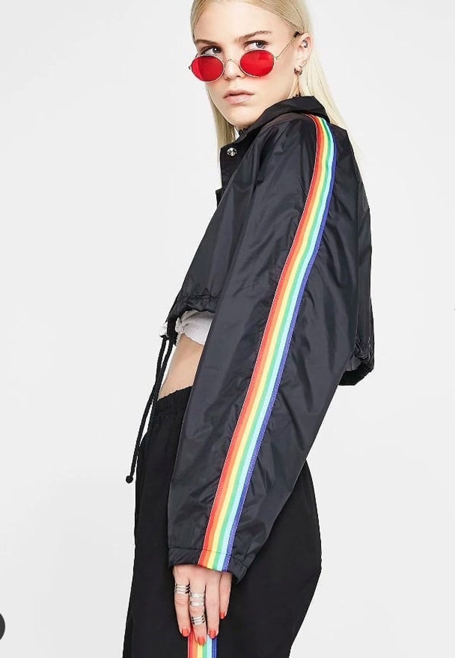 Rainbow Pride Jacket Rainbow Pride Windbreaker Rainbow | Etsy