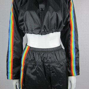 Pride Jacket Rainbow, Crop Jacket Black Crop Jacket Rainbow Pride ...