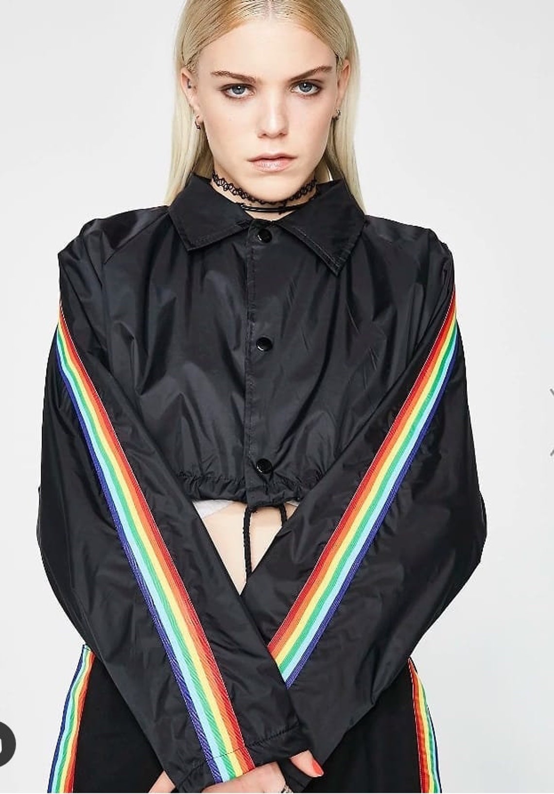Rainbow Pride Jacket Rainbow Pride Windbreaker Rainbow - Etsy