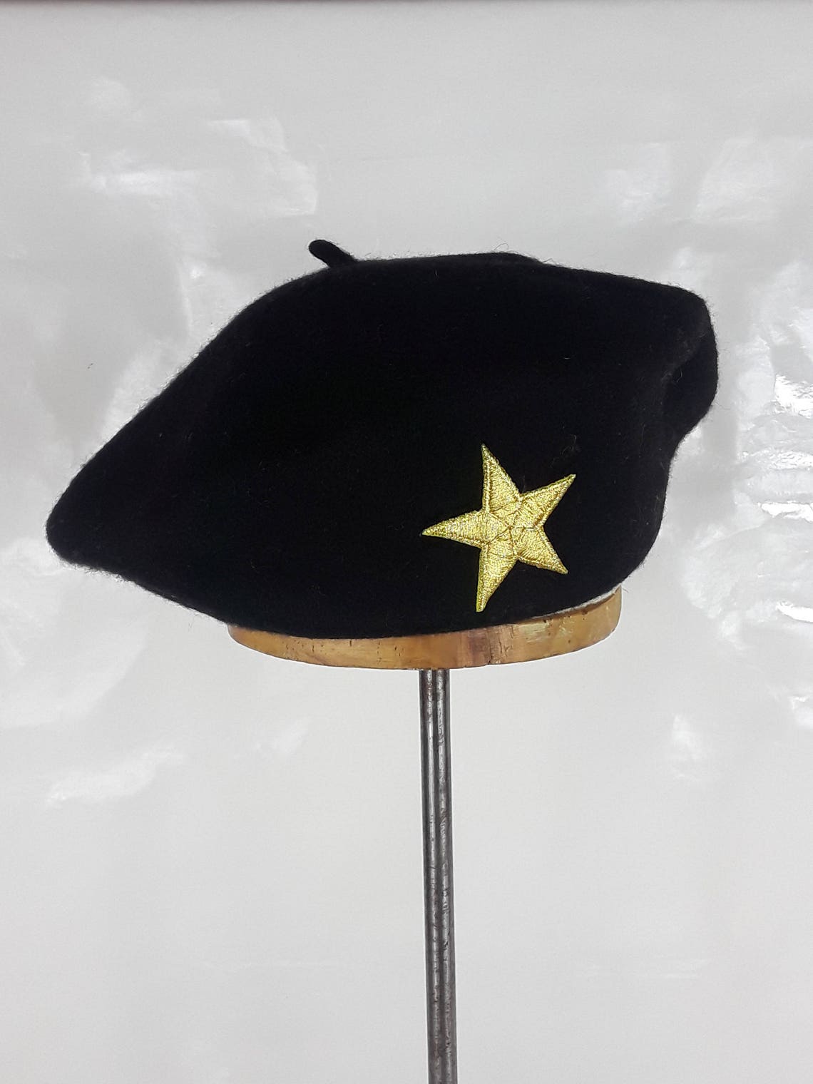 Black Beret Black Red Star Beret Beret Black for Women - Etsy