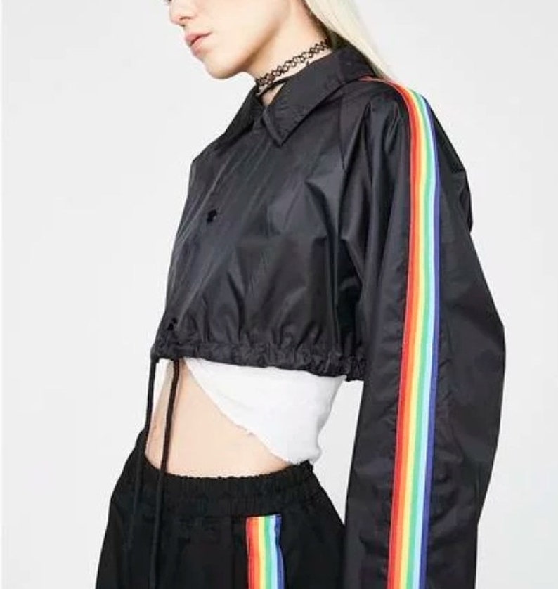 Rainbow Pride Jacket Rainbow Pride Windbreaker Rainbow | Etsy