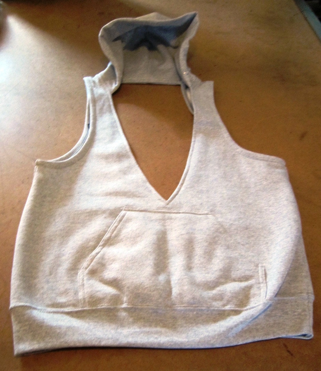 ROJAS Cut Out Muscle Hoodie: Plunging V-neck Sweatshirt - Etsy