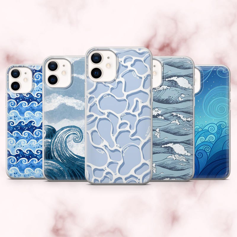 Blue Wave Phone Case - Etsy
