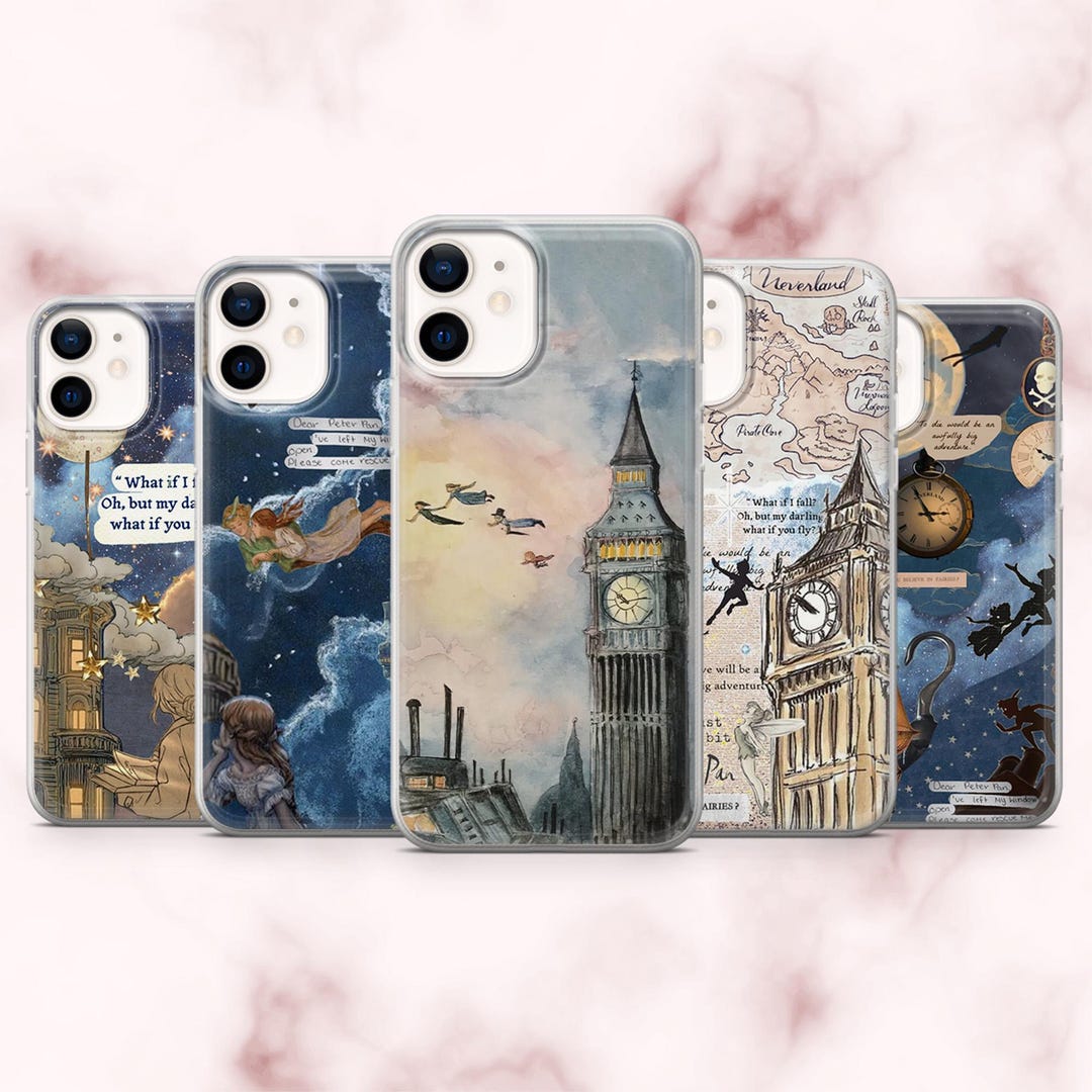 Peter Pan Phone Case Tinkerbell Neverland Cover for iPhone 16, 15, 14 ...