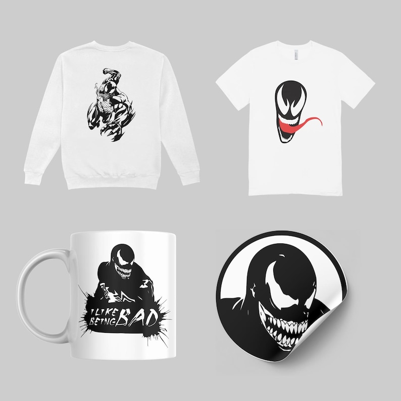 Venom Bundle - Venom Svg - Venom Png - Design - PNG - SVG - Digital ...