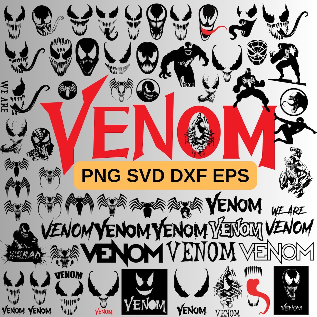 Venom Bundle - Venom Svg - Venom Png - Design - PNG - SVG - Digital ...