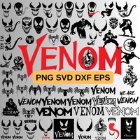 Venom Svg Bundle- PNG-SVG-DXF - Etsy