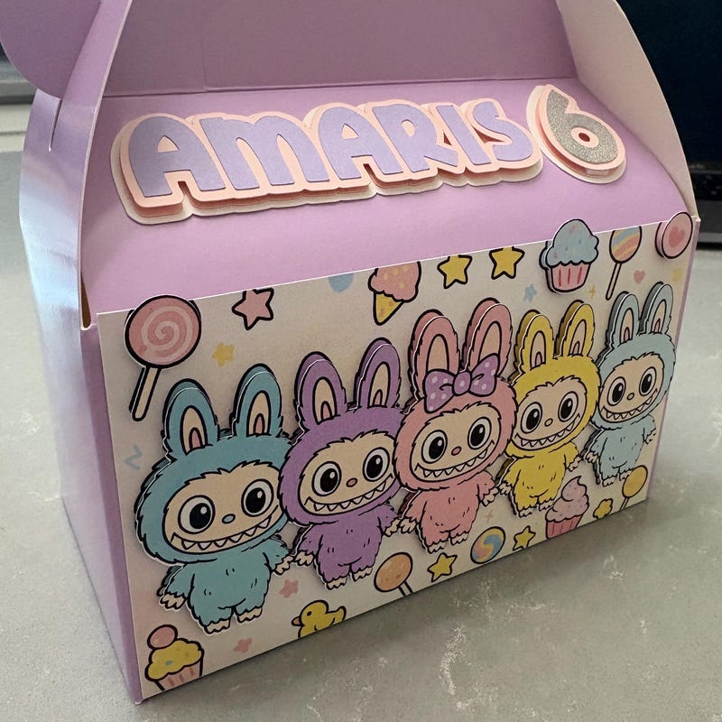 Printable Labubu Box - Etsy
