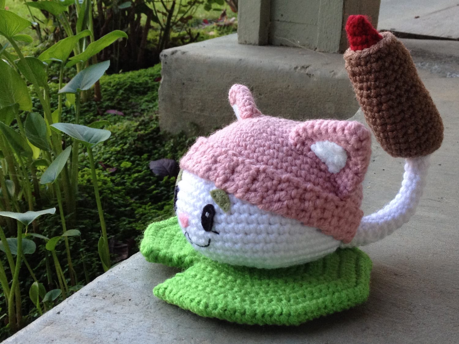 Cattail Plant Crochet Pattern, Cat Amigurumi, Unique Cat Crochet ...