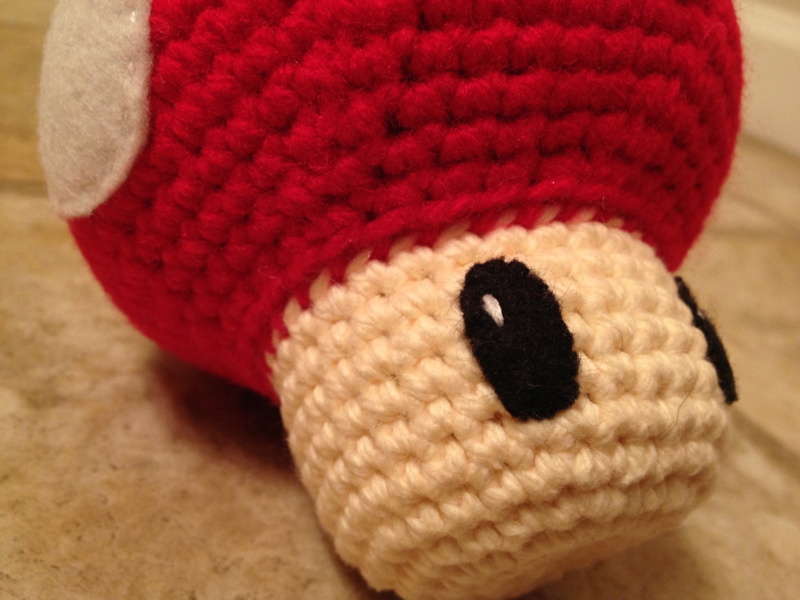 Crochet Mario 1-up Mushroom Pattern PDF, Amigurumi Crochet Mushroom ...