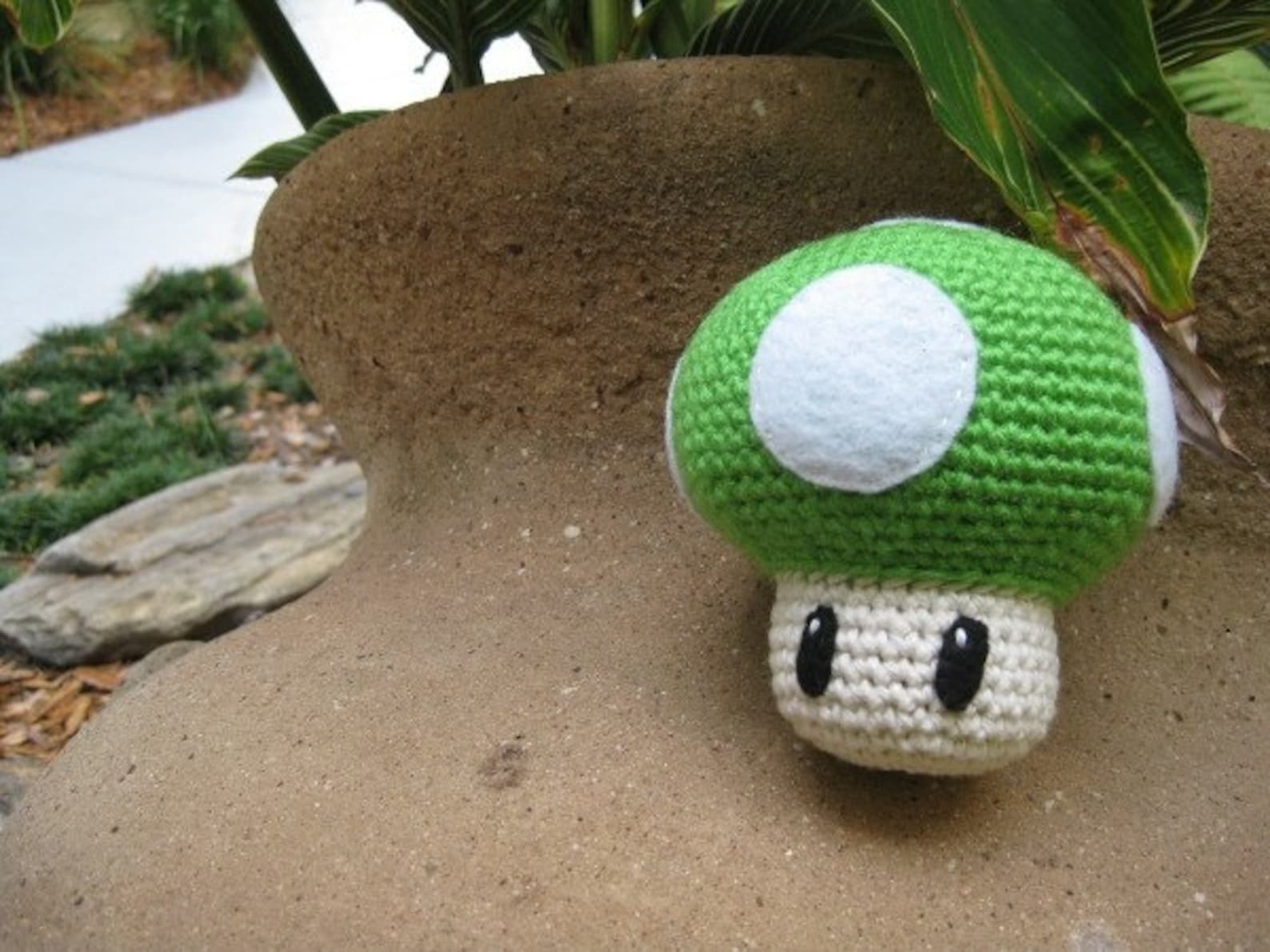 Crochet Mario 1-up Mushroom Pattern PDF, Amigurumi Crochet Mushroom ...