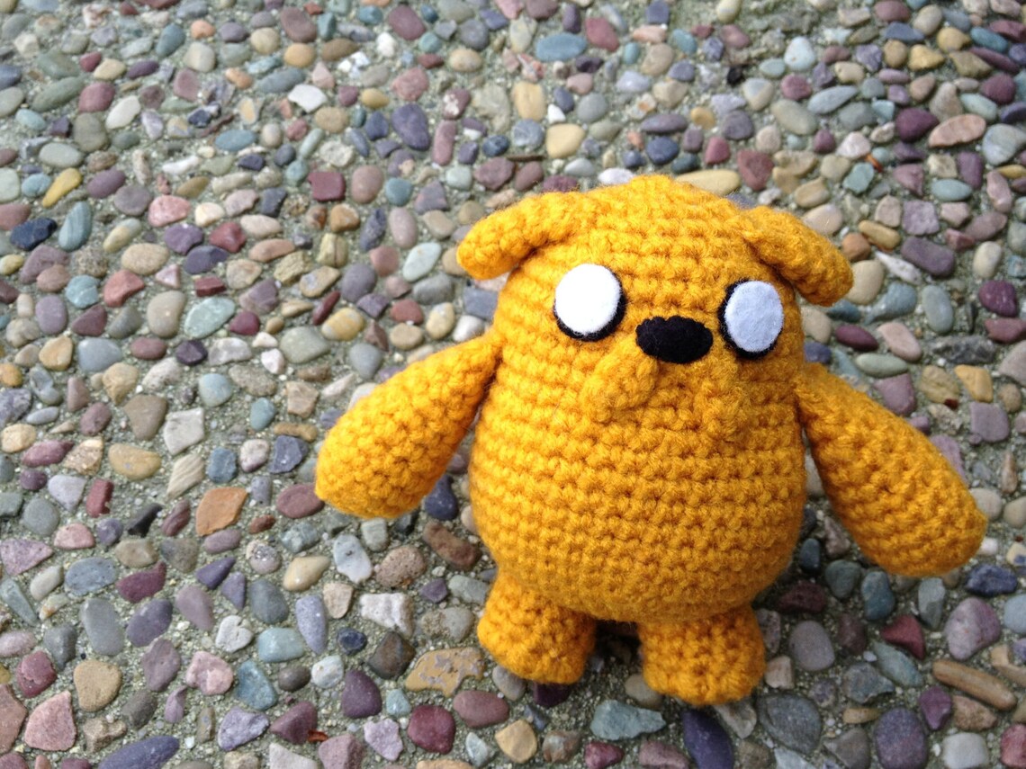Adventure Time Jake Crochet Amigurumi Pattern, Dog Amigurumi Plushie ...