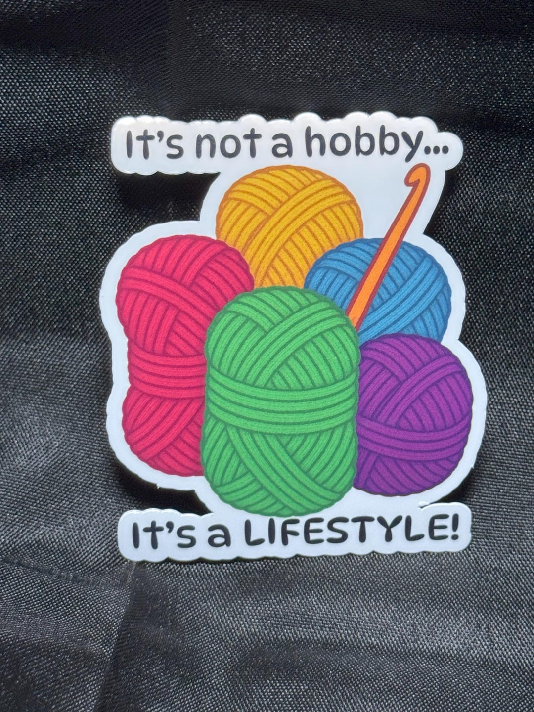 Crochet Lifestyle Sticker - Etsy
