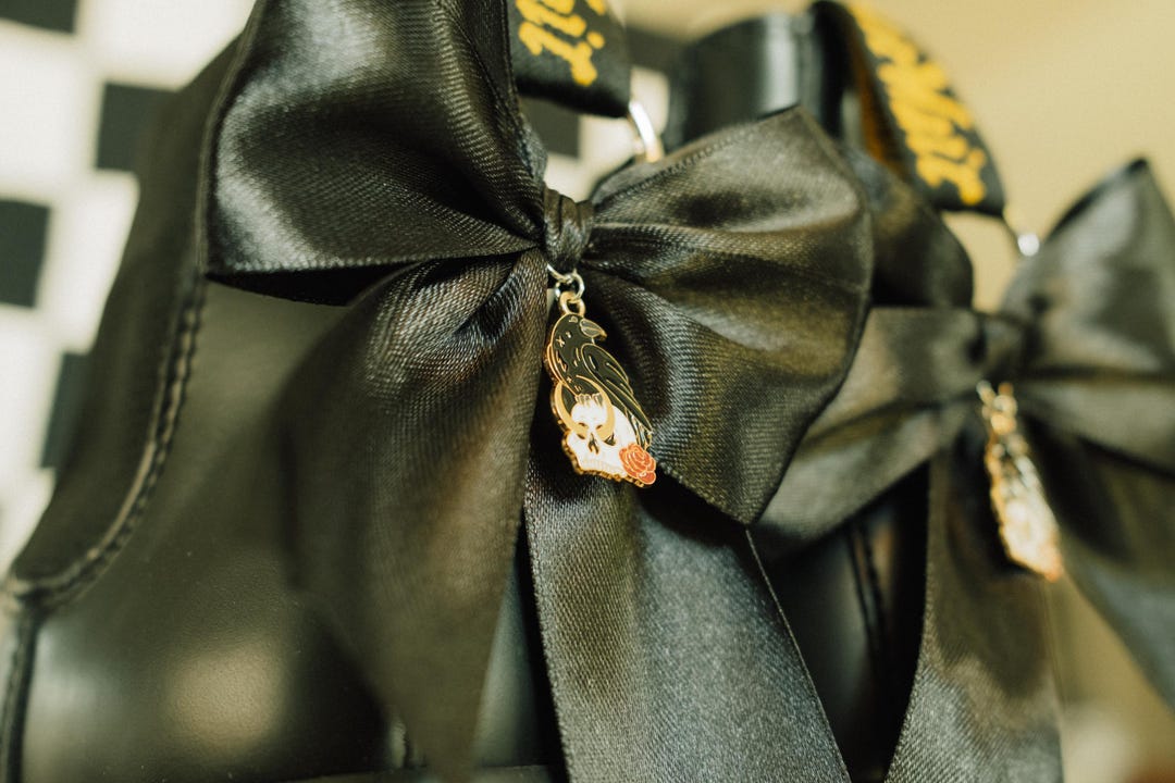 Crow and Skull Boot Charms - Etsy